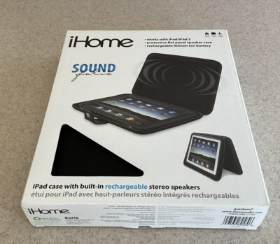 IHome Sound Folio IPad Case W/Built-in Rechargeable Stereo Speakers | eBay