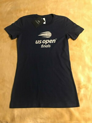 US Open Tennis Finals Official T-Shirt (Color: Navy/Silver Foil) Size ...