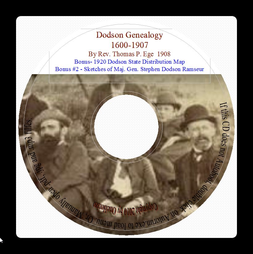Dodson / Dotson Family Genealogy - VA, PA, NJ, MD, NC, KY, TN | eBay