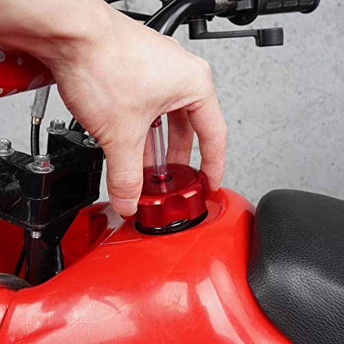 Fuel Cap CNC Billet Gas Tank Cap with Anti-Leak Vent Tube Fits for 50cc ...