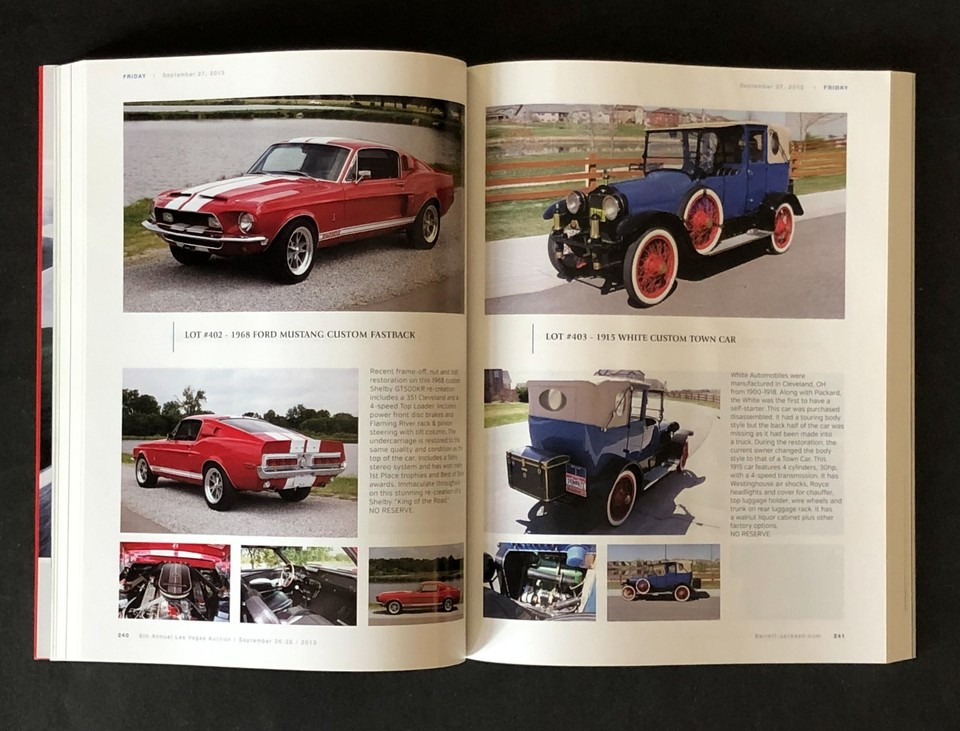 2013 Barrett-Jackson Las Vegas Auction Catalog 6th Annual Auction Car ...