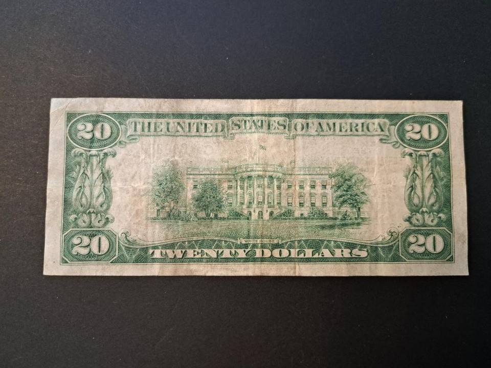 1929 $20 Twenty Dollar Bill National Currency - C00893329A ...