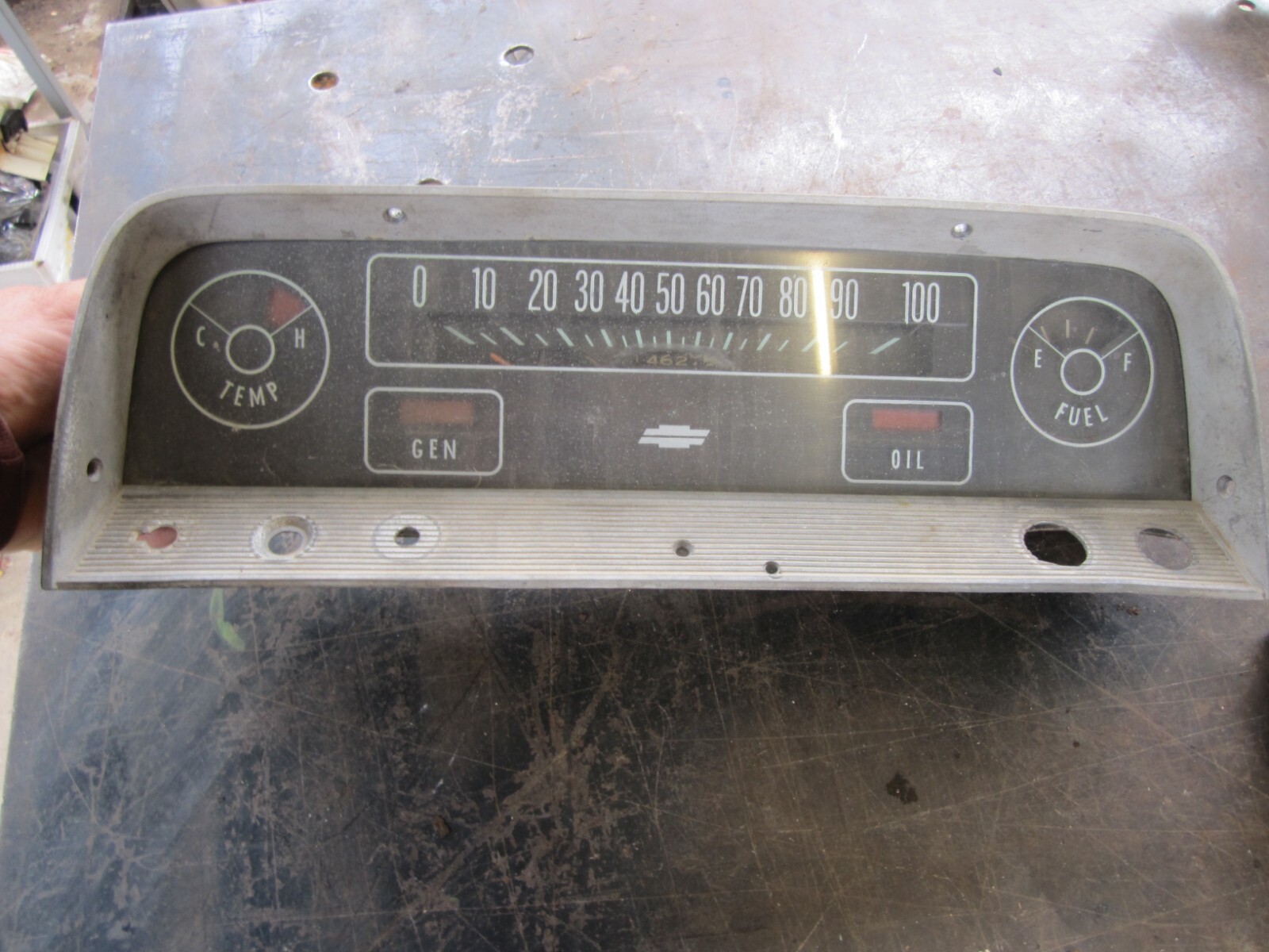 64 65 66 CHEVROLET C10 C20 TRUCK GAUGE CLUSTER SPEEDOMETER FUEL GAUGE ...