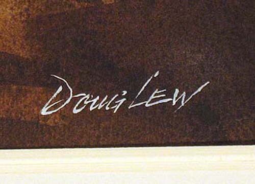 Doug Lew "Young Dancers" Hand Signed Original Art Watercolor on Paper ...