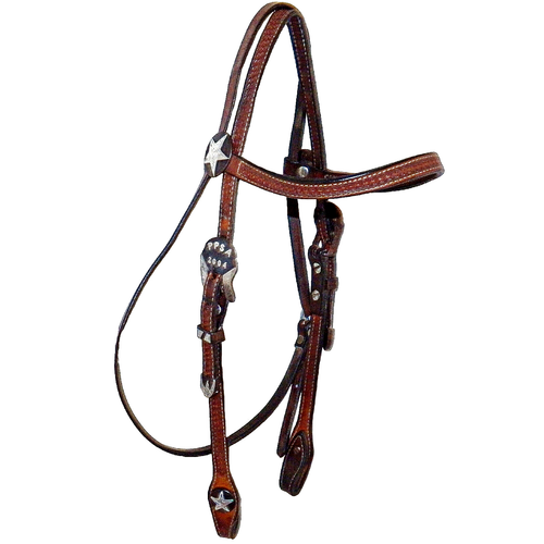Cowperson Tack Sterling Silver on Iron Show Trophy Western Browband ...
