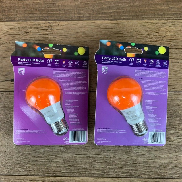 Philips Red Light Bulb LED 8 W Porch First Responders Support Valentine ...