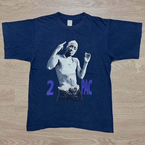 2 Pac Tupac Rap Hip hop 90s basic style Navy T shirt Size S-5XL NH18609 ...