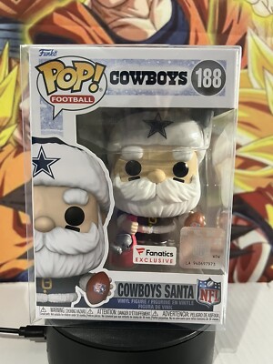 Dallas Cowboys FUNKO POP #188 SANTA FANATICS 2023 W/pop protector SOLD ...