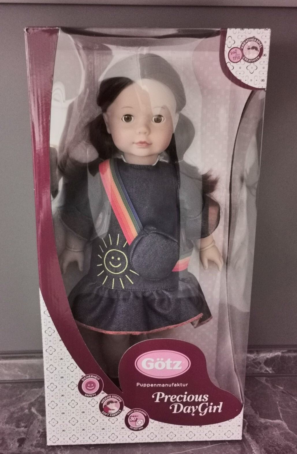 Götz Puppe 2290327 Girl Elisabeth, rainbow, Precious Day girl neu ovp ...