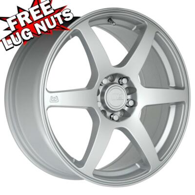 17 inch 17x7 Motegi MR143 CS6 SILVER wheels rims 5x120 +40 | eBay