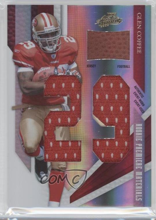 2009 Playoff Absolute Memorabilia Premiere Materials /99 Glen Coffee ...