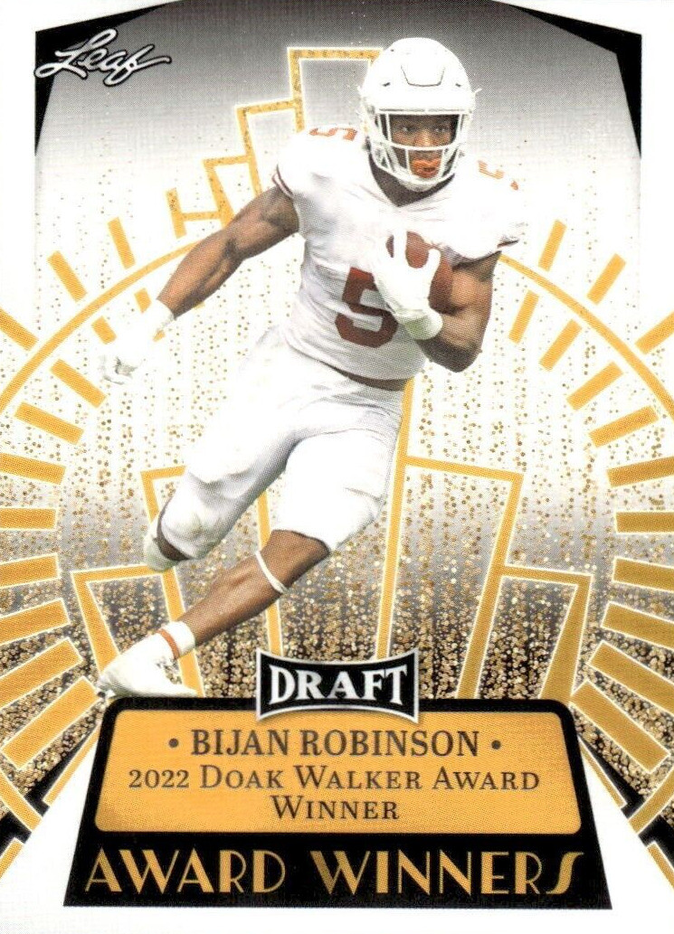 2023 Leaf Draft - Award Winners #12 Bijan Robinson (RC) for sale online ...