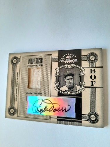 2005 Donruss Timeless Treasures - Hall of Fame Bobby Doerr #HOF-12 ...