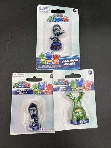PJ Masks ~ 2 Night Ninjas And Hello Flu Flu Micro Collection Action ...