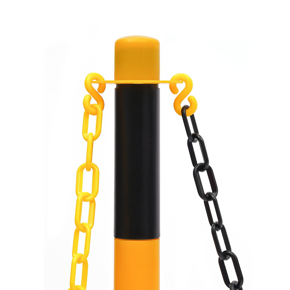 6 Pack Traffic Cones Adjustable Delineator Post Portable Parking Pole W ...