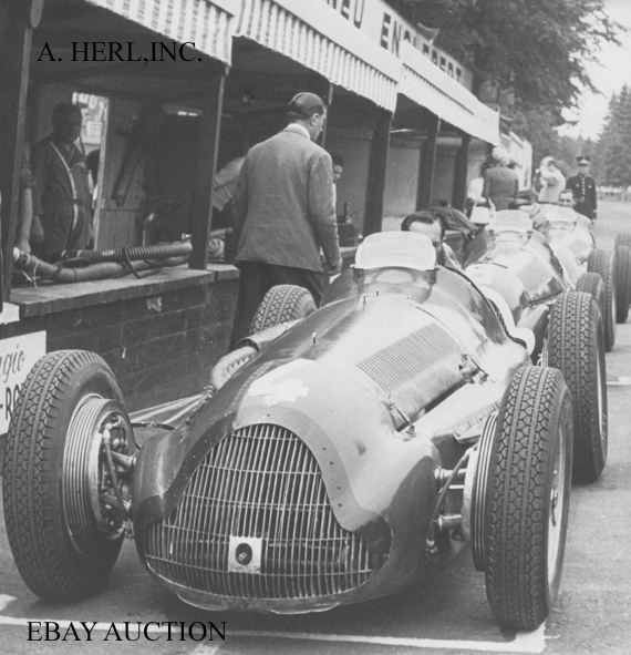 Alfa Romeo 159 F1 & Giuseppe Farina – F1 Grand Prix Belgium 1951 ...