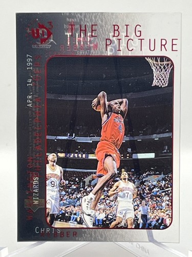 1997 Upper Deck UD3 The Big Picture Card #56 Chris Webber Washington ...