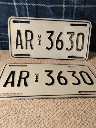 Pair Of US Military Forces In Germany License Plates German (AR 3630 ...
