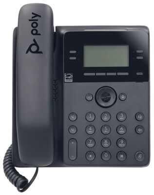 Poly Edge B20 IP Phone w 2.8in LCD Screen, PoE, 2 Line Keys, 8 ...