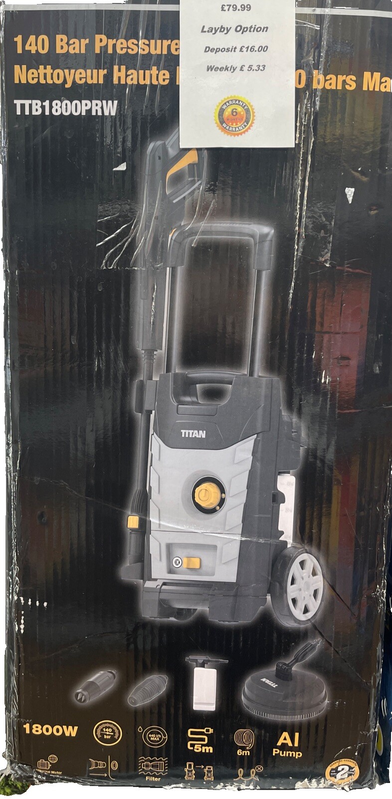 Titan TTB1800PRW Pressure Washer | eBay UK