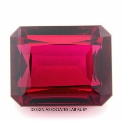 MAN MADE RUBY 10 x 8 MM EMERALD CUT AAA | eBay