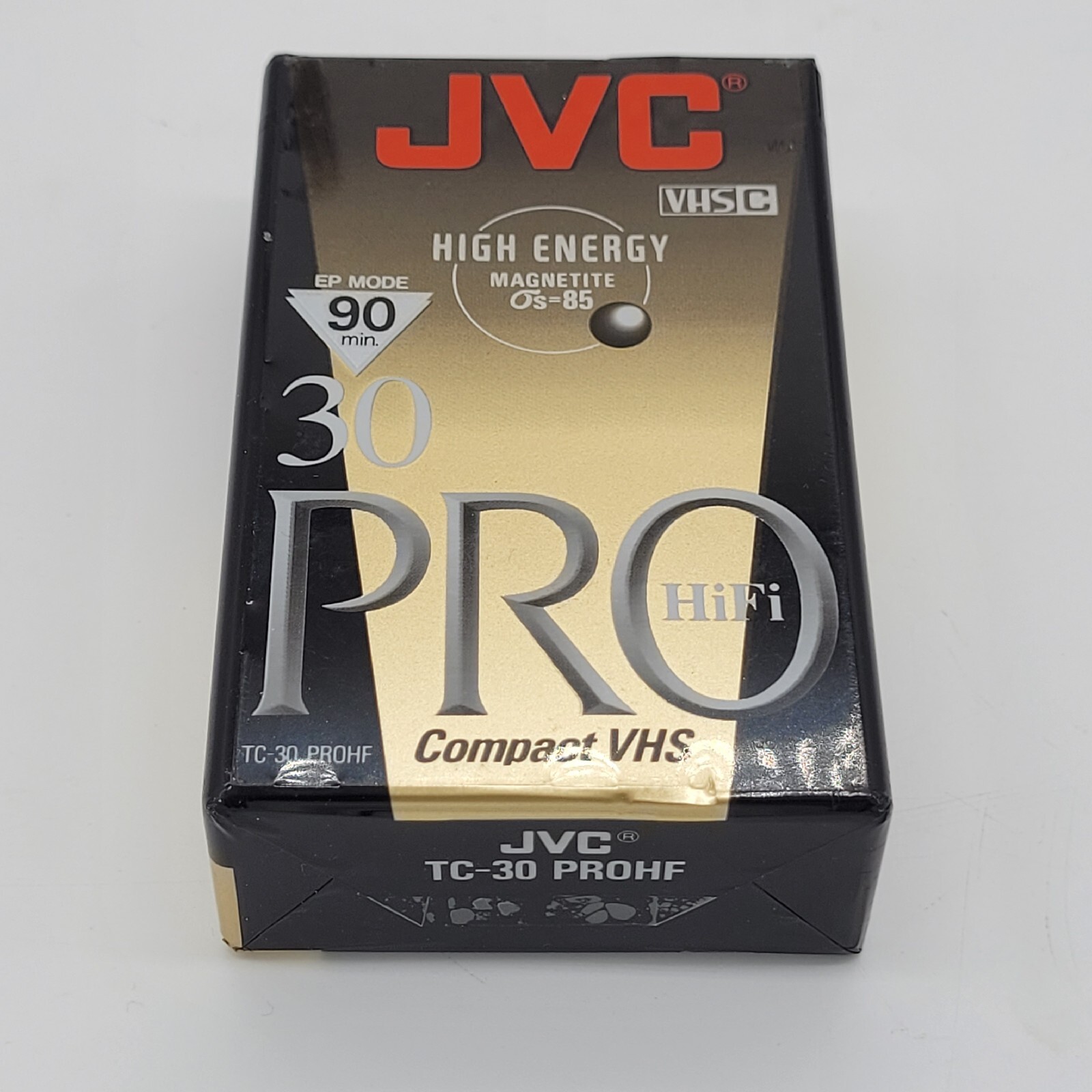 New Sealed JVC TC-30 PRO HF PROHF Compact VHS Tape Cartridge Ships Safe ...