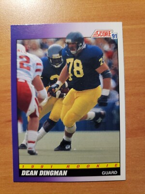 1991 Score #614 Dean Dingman - Rookie - NFL - Fresh Pull | eBay