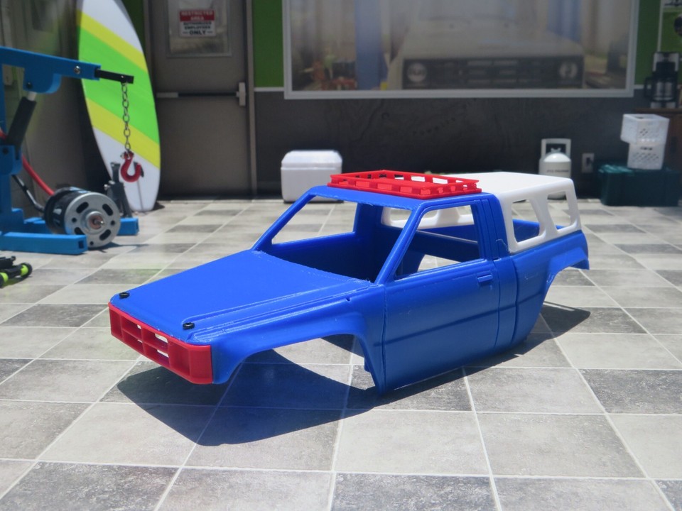 scx24 3d printed hard body , pinched yota for 1/24 scale rc crawlers ...