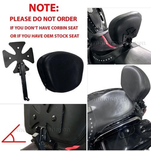 Adjustable Removable Driver Back Rest Backrest Pad Kit for Corbin Seat ...