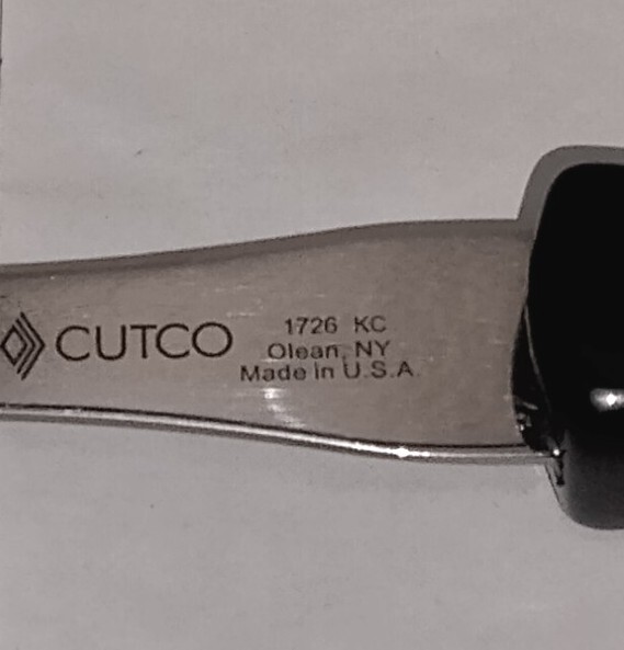 Vtg CUTCO 1726 KC 11" Three-Prong Turning Fork Carving - Brown Black ...