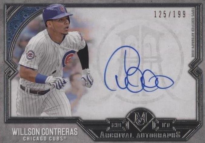 2017 Topps Museum Collection - Archival Autographs Willson Contreras # ...