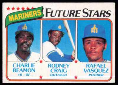 1980 Topps Mariners Future Stars - Charlie Beamon/Rodney Craig/Rafael ...