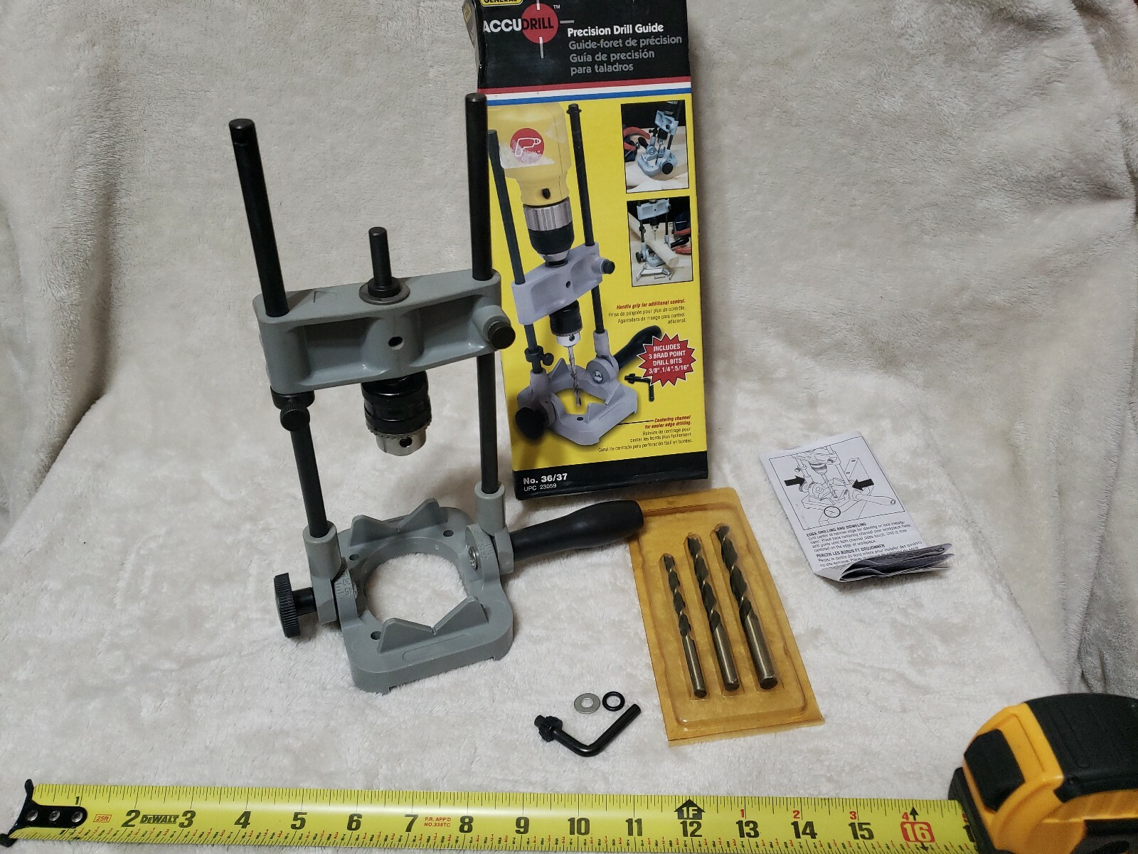 General Tools 36/37 AccuDrill Precision Drill Guide for Angle Drilling ...