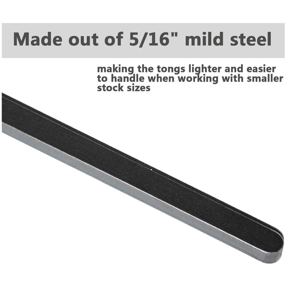 For Beginner or Blacksmith DIY Tools w/ Rivets 5 types of Rapid Tongs ...