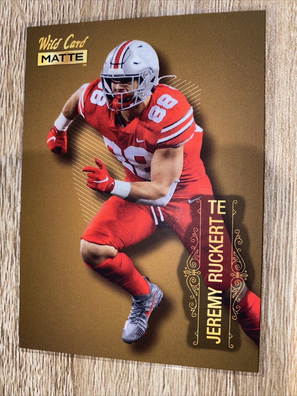 Jeremy Ruckert 2022 Wild Card Matte #MB-59 Gold RC Ohio State Buckeyes ...