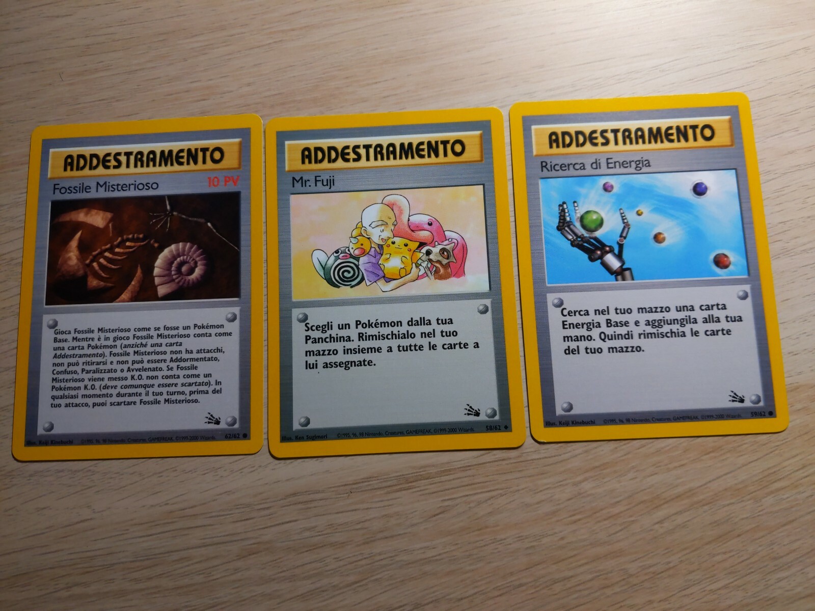 Italian Addestramento Pokemon Cards 62/62 58/62 59/62 | eBay