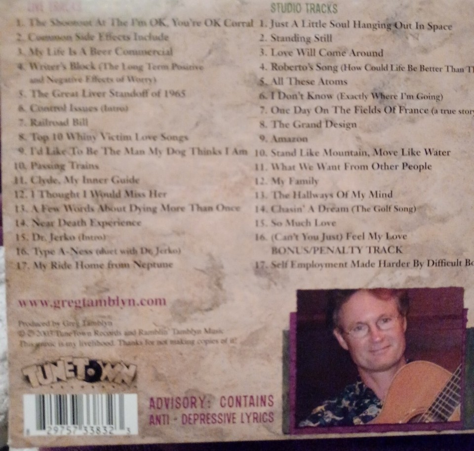 Saving the World from Whiny Victim Love Songs By Greg Tamblyn (Digi)(2 CDs) | eBay