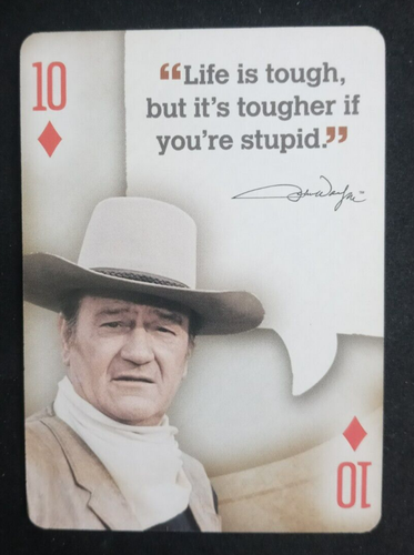 2021 Masterpieces John Wayne Playing Card 10 Diamonds | eBay