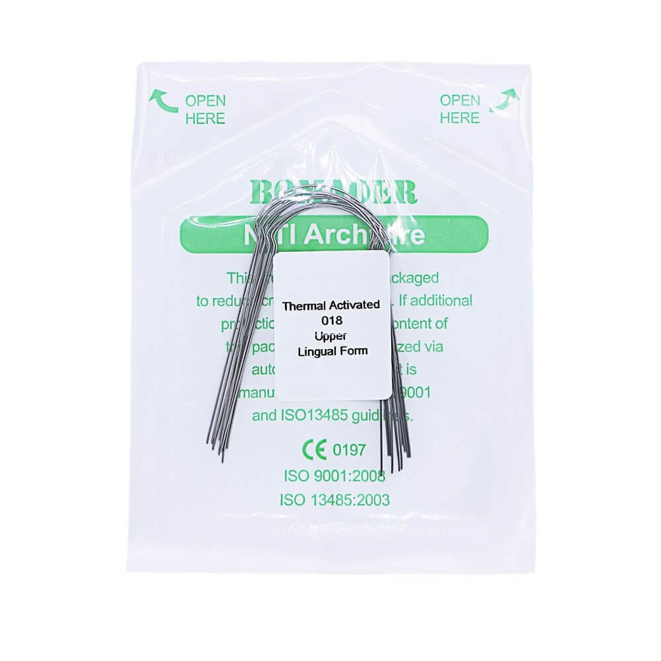 50×Dental Orthodontic Lingual Heat Thermal Activated Round Arch Wires ...