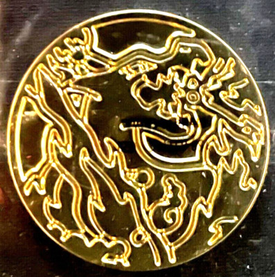PROMO Charizard Metal Gold Coin Pokemon TCG | eBay