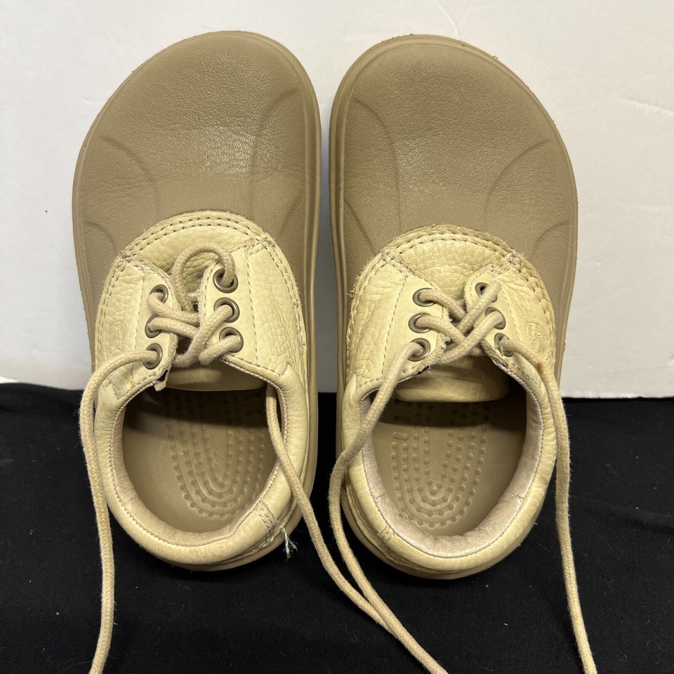 Crocs Axle All Terrain Islander Boat Shoes Leather Clogs Duck Junior M1 ...