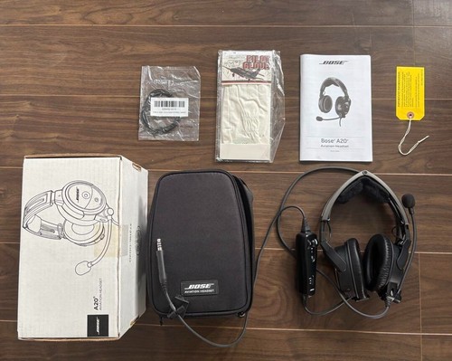 Bose A20 Aviation Headset noise canceling Headphones with Box Used | eBay