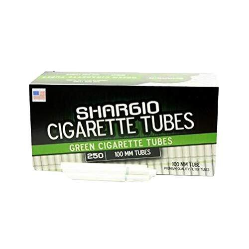 Shargio Menthol Green 100mm Cigarette Tubes 250 Count Per Box (Pack of ...