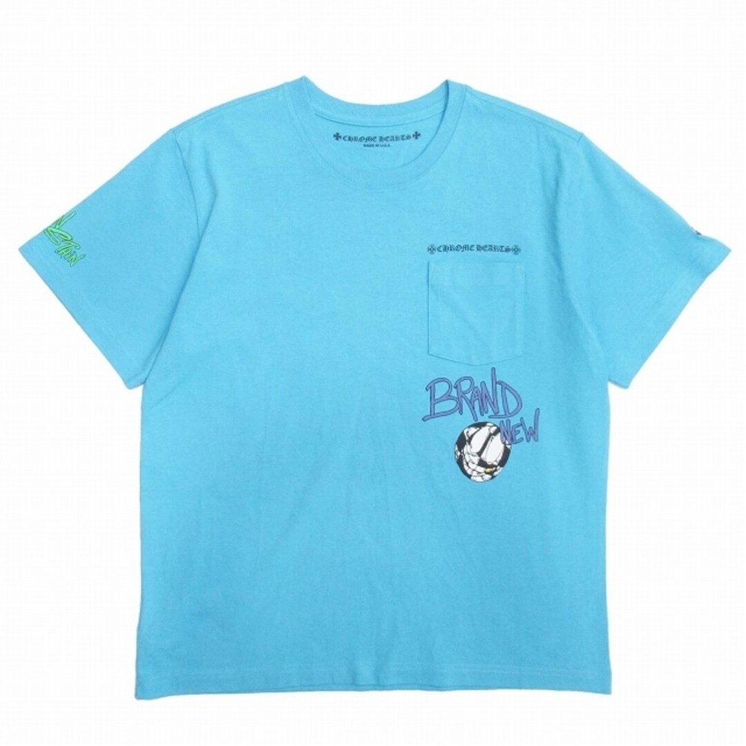 24ss Chrome Hearts x Matty Boy BRAIN NEW T-SHIRT BLUE… - Gem