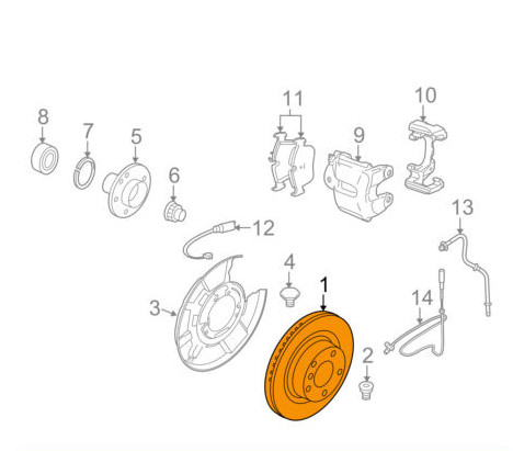 NEW BMW 3 E90 REAR LEFT BRAKE DISC 34216855005 OEM | eBay