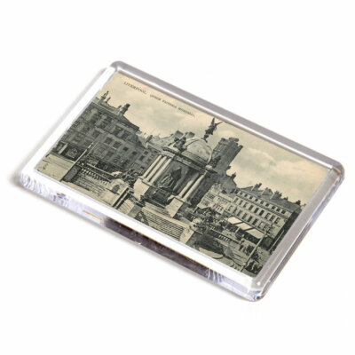 FRIDGE MAGNET - Vintage Lancashire - Liverpool. Queen Victoria Memorial ...