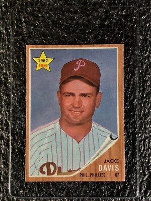 1962 Topps Baseball #521 Jacke Davis EX/MT | eBay