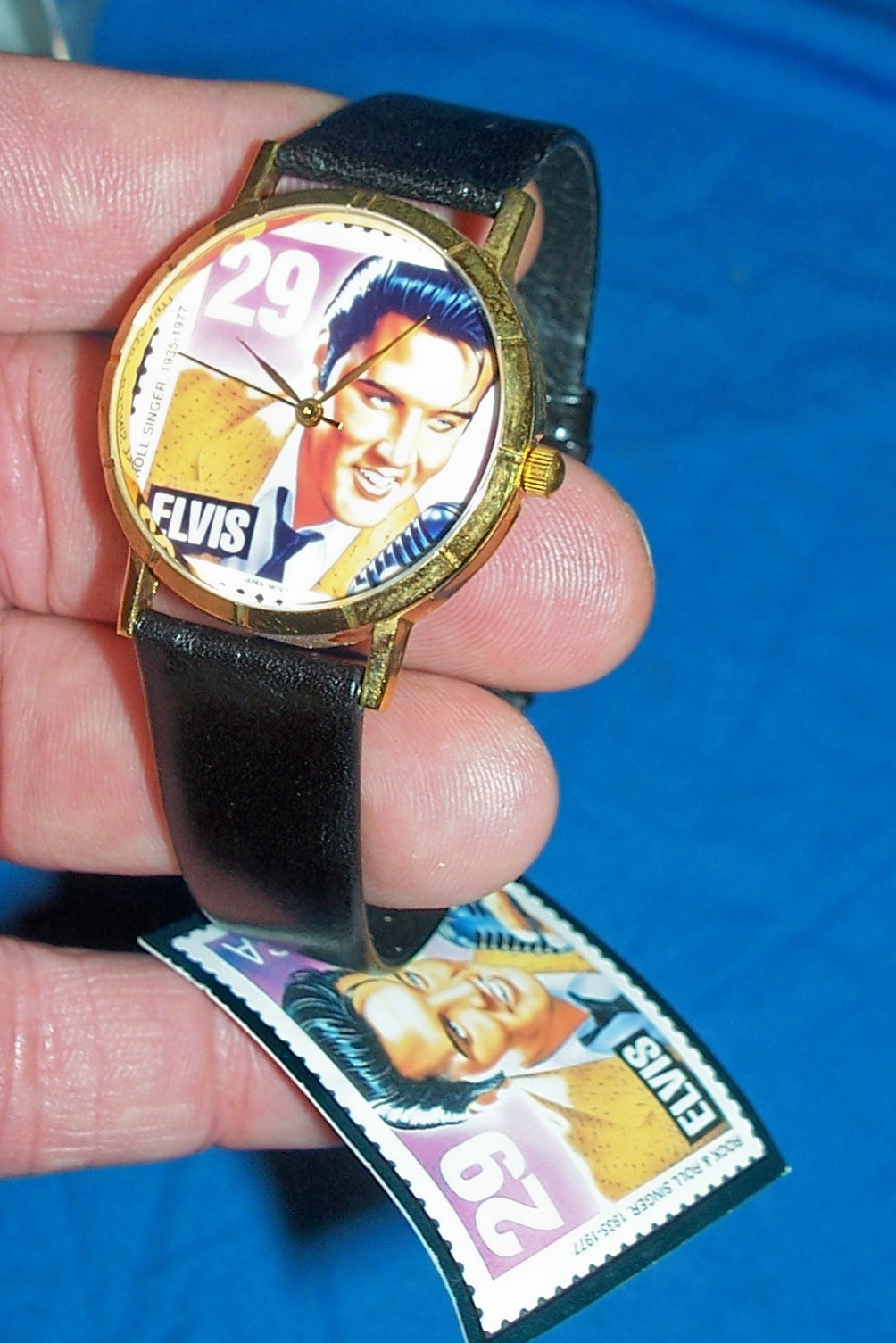 Elvis Presley 29 Cent Stamp Wristwatch Postage Watch USPS Post Office ...