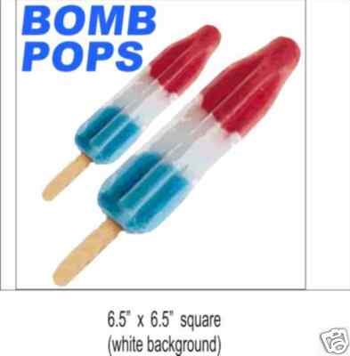(2) Bomb Pops Ice Cream Concession Decal Sticker Food Truck | eBay
