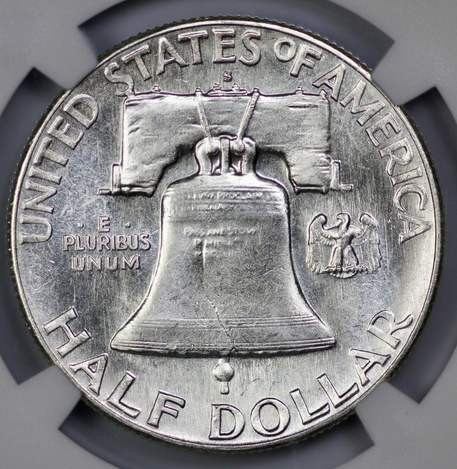 1949-S Franklin 50c NGC MS 66* FBL Full Bell Lines Looks Proof Like | eBay